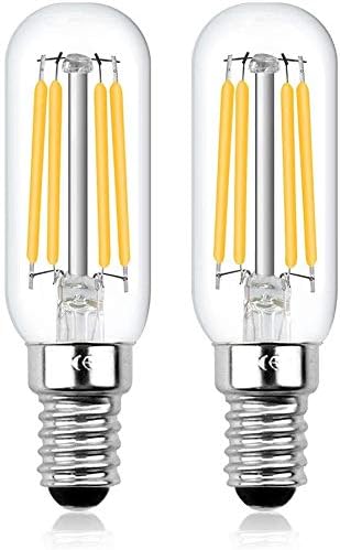 Luxvista E14 4W LED Cooker Hood Bulb Dimmable T26 Tubular Filament Warm ...