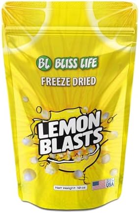 Amazon.com : Bliss Life Freeze Dried Lemon Candy, Sour Crunchy Sweet ...