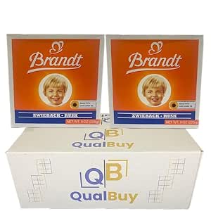 Amazon.com: Brandt Zwieback Rusk Teething Biscuit Bundle 2pk