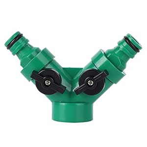 Hose Splitter, Two Way Pipe Divider Hose Splitter Garden Water Tap ...