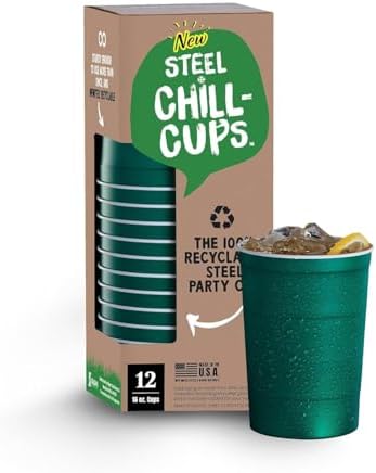 Amazon.com: Ball Aluminum Cup Recyclable Party Cups, Ball Logo, 12 oz ...