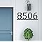Amazon.com: Personalized Modern House Numbers for Outside, Custom Metal ...