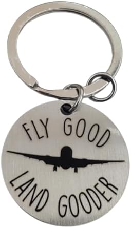 Amazon.com: Marble Bear Fly Good Land Gooder KeyChain, Flight Attendant ...