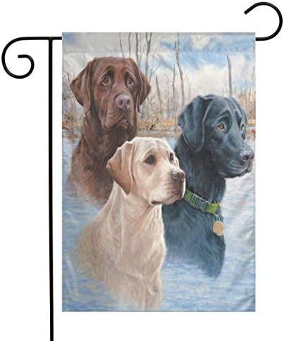 Amazon.com : Labrador Dog Lab Yellow Chocolate Garden Flag 28x40 Inch ...