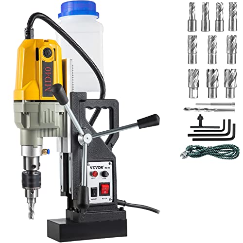 Jancy Magforce Portable Magnetic-Base Drill, 120V, 10.2 Amp Motor, 1-5/ ...