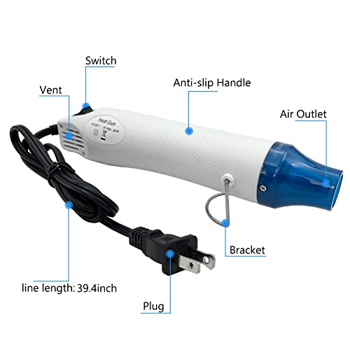 Snapklik.com : Heat Gun, Mini Hot Air Gun For DIY Crafts Portable Heat ...