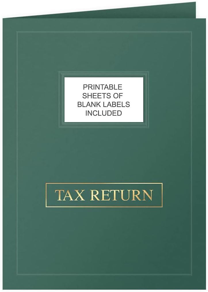 Amazon.com : The Gallery Collection, 25 Count, Green, Tax Return Pocket ...