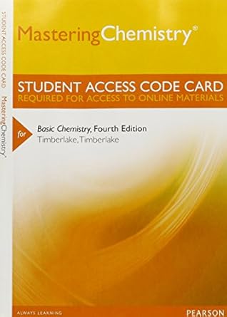 Mastering Chemistry without Pearson eText - Standalone Access Card ...