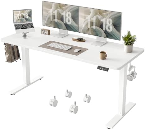 BEXEVUE 55"x28" Standing Desk, 140 * 70cm Height Adjustable Electric ...