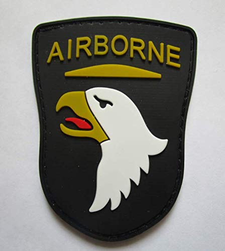 Buy WWII 101ST Airborne Division Paratrooper PVC Patch Rubber Badges Patch Stickers for Clothes ...