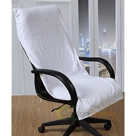 Cotton Trendy 100% Cotton Solid Luxury Premium Super Soft Office Chair ...