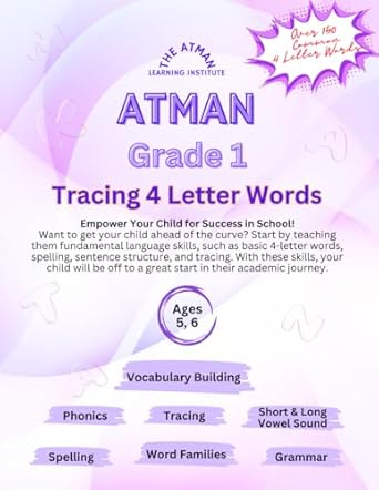 Atman Grade 1 - Most Common 4 Letter Words: Most Common 4 Letter Words ...