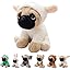Amazon.com: CASAGOOD Pug-Mermaid Stuffed Animal, Pug Dog Wearing ...