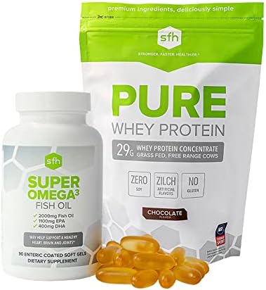 Amazon.com: SFH Health & Wellness Bundle Pure Whey Chocolate Protein ...