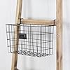 Amazon.com: 4 Metal Storage Basket Ladder : Home & Kitchen