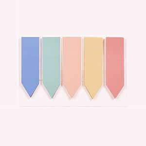 Amazon.com : 125 Pcs Page Markers Colored Sticky Tabs, Translucent ...