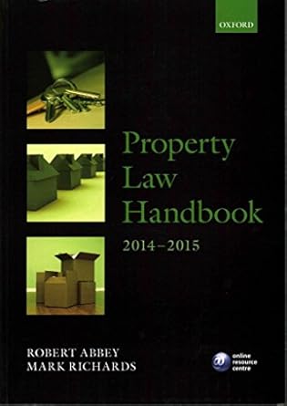 Property Law Handbook 2014-2015 (Blackstone Legal Practice Course Guide ...