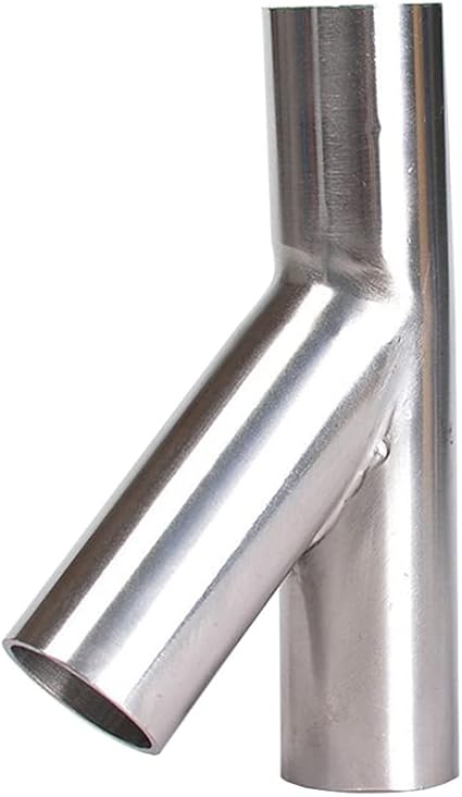 Amazon.com: Inclined Tee Y Shape Pipe Exhaust Tube Fitting 304 ...