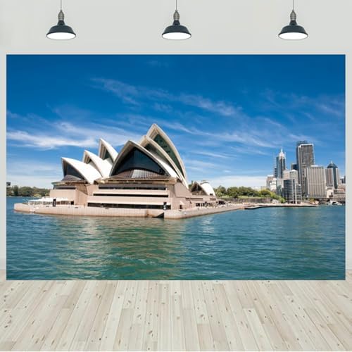Amazon.com : 7x5ft Australia Sydney Opera House Backdrop Historical ...