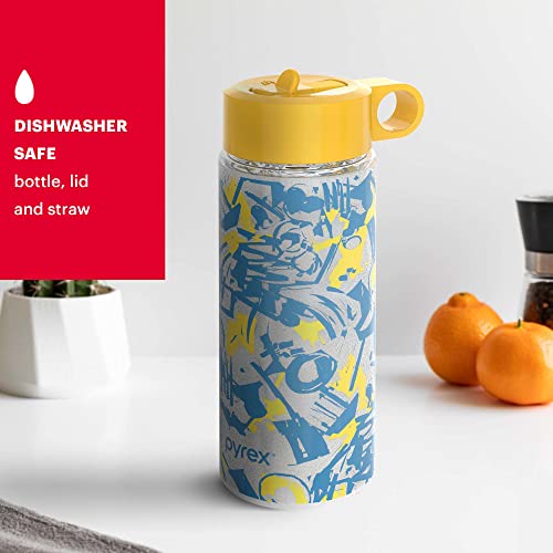 Snapklik.com : Pyrex 24-Oz Color Changing Glass Water Bottle