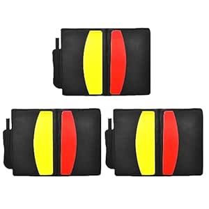 Kopida 3 Pack Sports Referee Card Set, Sport Football Soccer Referee ...