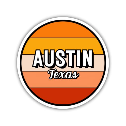Amazon.com: Austin Texas Travel Sticker, 2.5" Multiple Colors, Laptop ...