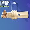 Amazon.com: Brass Water Bonding Fitting with 2" PVC Plumbing Kit for ...