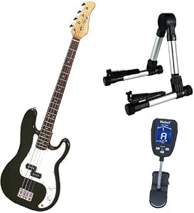 Amazon.com: It's All About the Bass Pack-Black Kay Electric Bass Guitar ...