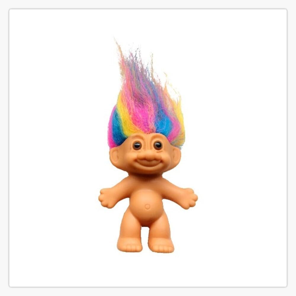 Amazon.com: Troll Doll Bumper Sticker Window Water Bottle Decal 5 ...