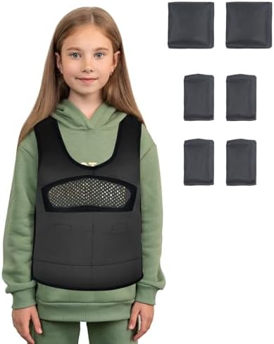 Amazon.com: Compression Vest for Kids (Medium, Ages 5 to 9) Weighted ...