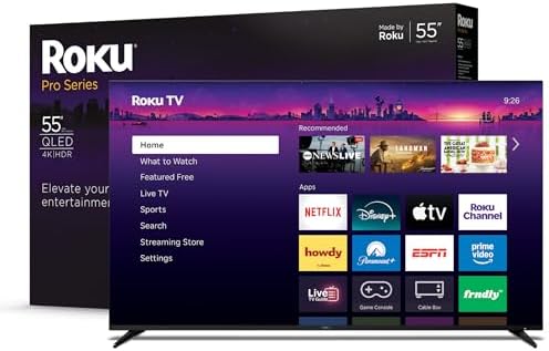 Amazon.com: Roku Smart TV – 55-Inch Pro Series 4K QLED RokuTV with ...