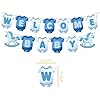 Amazon.com: Baby Shower Decorations for Boy- Baby Shower Banner Blue ...