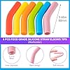 Amazon.com: 6Pcs Metal Straw Silicone Tips 5/16 IN Wide(8mm Outer ...