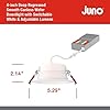 Juno Canless LED Wafer Light, Round Wafer Downlight, 5-in-1 Switchable ...