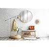 BD ART Round Mirror 70cm Boho Scandinavian Mirror Natural Wood Colour ...