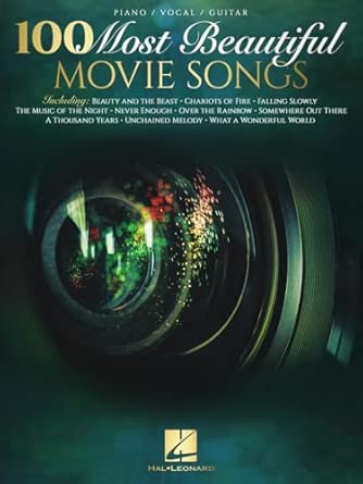 100 Most Beautiful Movie Songs | Piano/Vocal/Guitar Songbook for ...