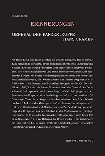 General der Panzertruppen Hans Cramer - Erinnerungen : Kock, Oliver ...