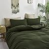 Amazon.com: Cottonight Army Green Comforter Set Queen Dark Green ...