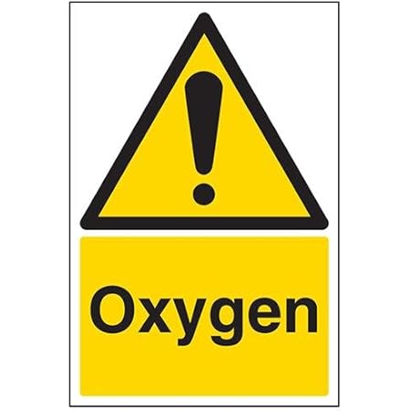 Warning Medical Oxygen Hazard Safety Sign - Self Adhesive Sticker ...