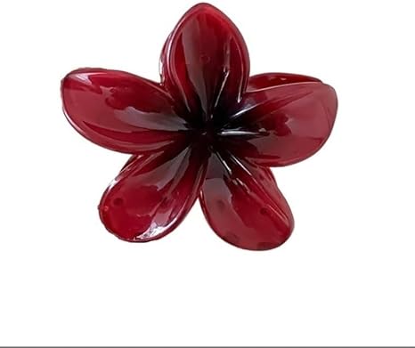 Ladies Cute Hair Clips - Claw Clips for Thick Hair (DARK RED) : Amazon ...