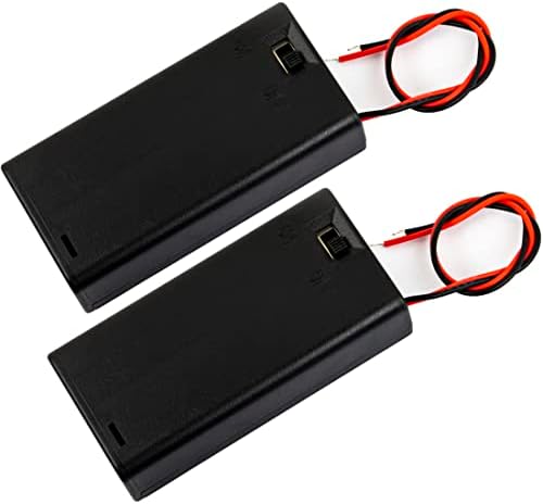 Amazon.com: 2 AA Battery Holder with Leads Wires ON/Off Switch and ...