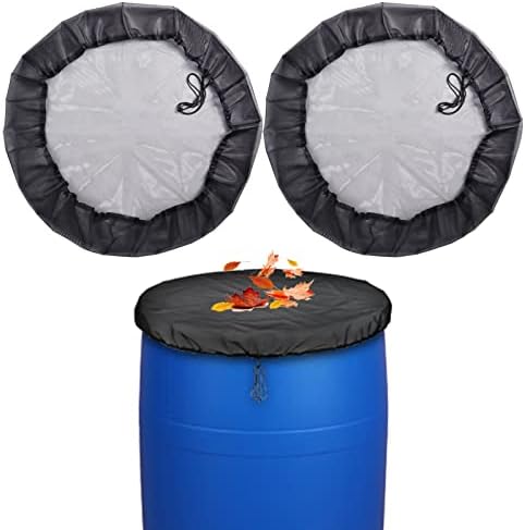 Amazon.com : 2 Pcs Mesh Cover for Rain Barrel with Drawstring, Water ...