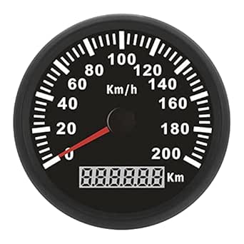 GPS Speedometer, 85mm 200km/h Universal High Accuracy Waterproof ...
