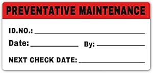 2x1 Inches Preventative Maintenance Labels,Inspection Safety Label by ...