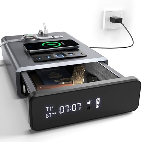 Amazon.com: Vaultlux Biometric Gun Safe, Clock Smart Station and 2-in-1 ...