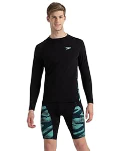 Speedo Men's Endurance+ Long Sleeve Splice Print Rashtop | 100% ...