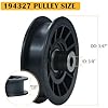 Amazon.com: BOSFLAG 2 Pack 532194326 Pulley with 532194327 Pulley ...