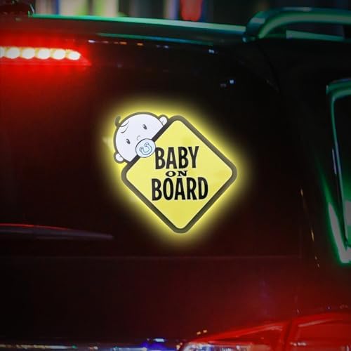 2 Pack Baby on Board Sticker Baby on Board Signs for car, High ...
