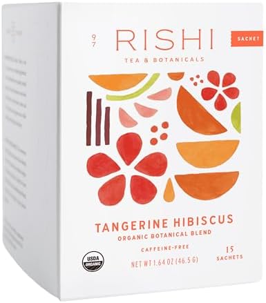 Amazon.com : Rishi Tea Tangerine Hibiscus Herbal Tea - Organic ...