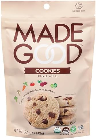 Amazon.com: MadeGood Chocolate Chip Soft Baked Cookies, Organic Snacks ...